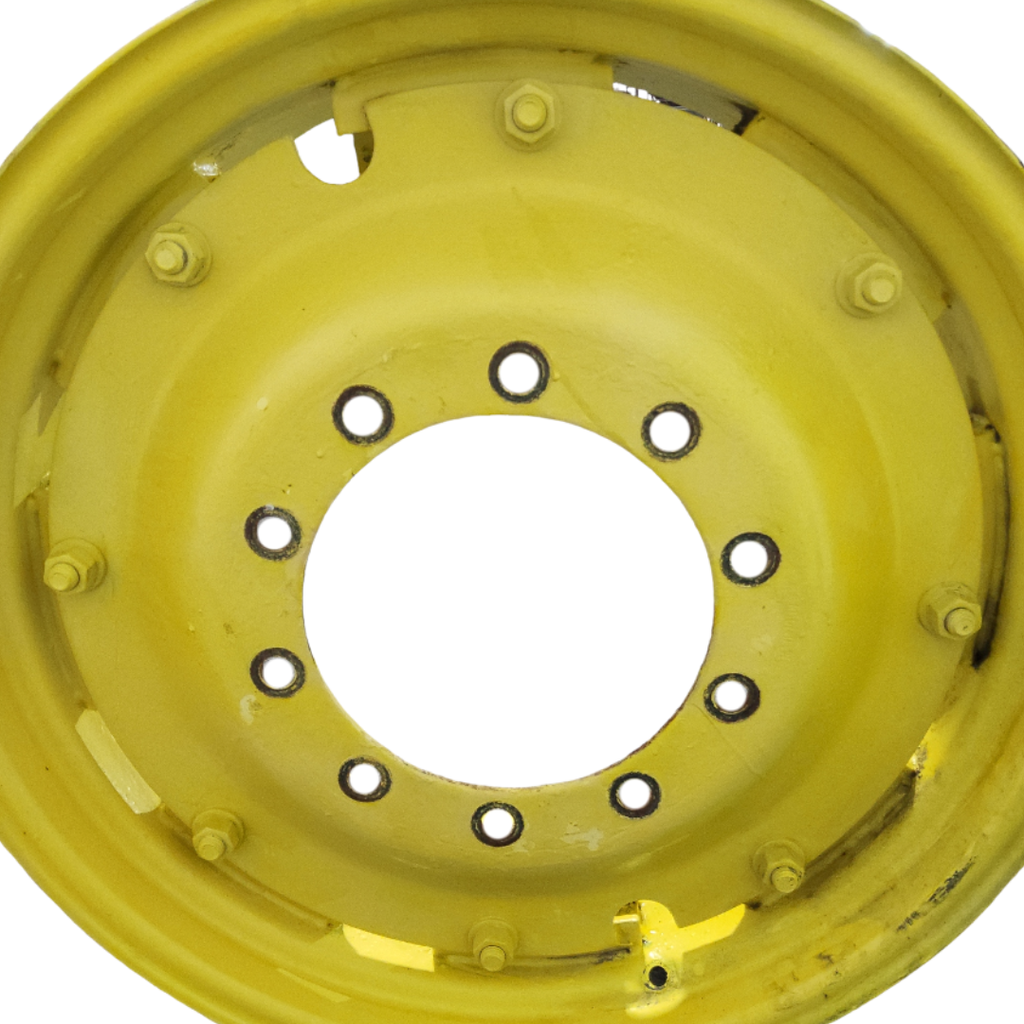 USED 10-Hole Clamp/Loop Style Center for 30" Rim, John Deere Yellow for Sale | NTS Tire Supply